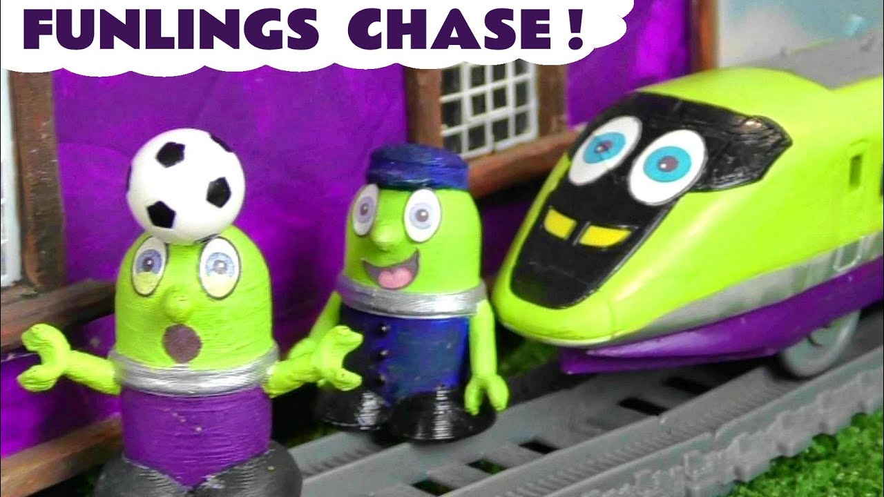 The Funlings go on a fun adventure chasing a Football - YouTube