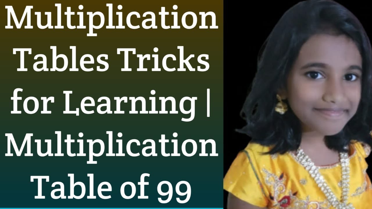 99 Times Table | Multiplication Table of 99 | Poorvi Ganta - YouTube