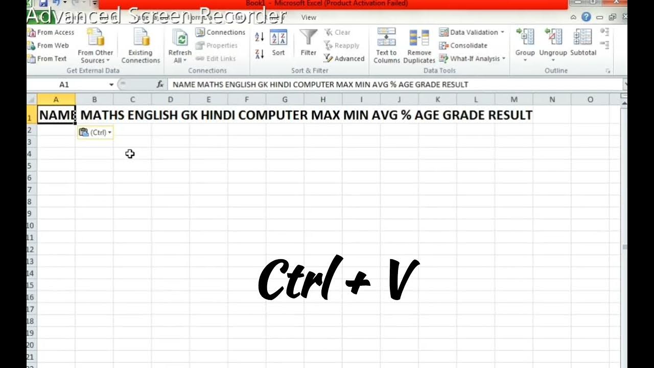 COVERT DATA IN MS WORD INTO MS EXCEL THROUGH SHORTCUT KEY | tips and tricks | excel hacks - YouTube