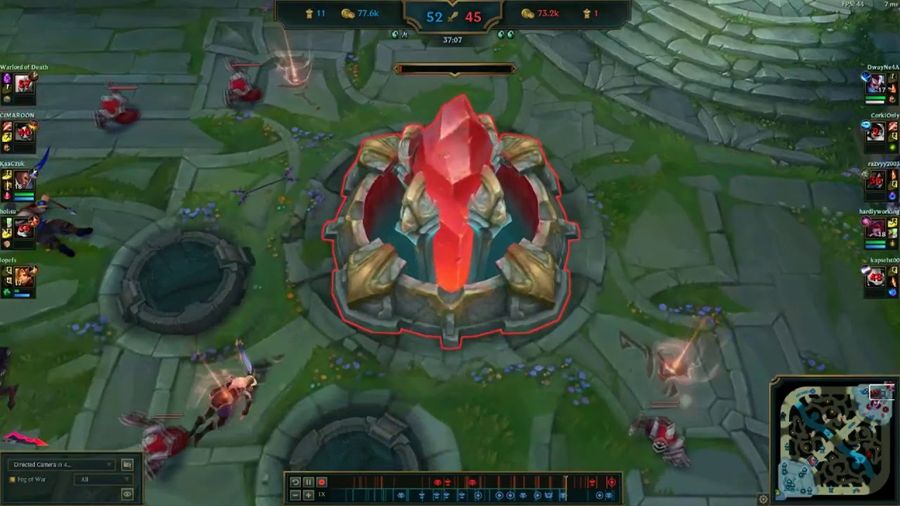 1hp nexus & baron steal ranked win | League of Legends (w/ Cho) - YouTube