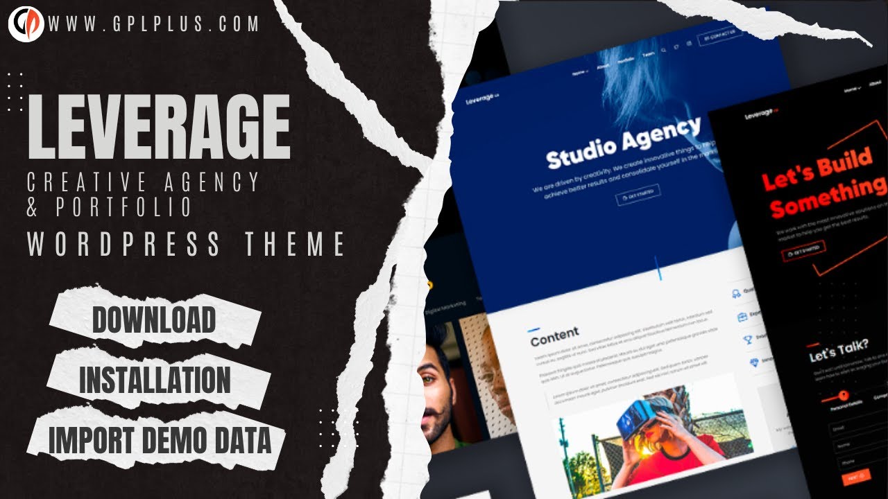 Leverage – Creative Agency & Portfolio WordPress Theme Download, Installation and Import Demo ...