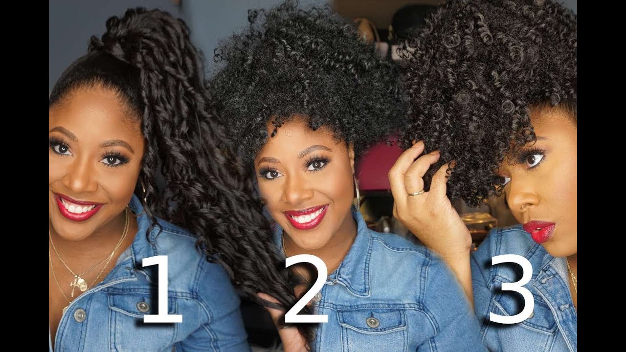 Janet Collection Drawstring Ponytail Look Book 3 Beautiful Ponytails ...