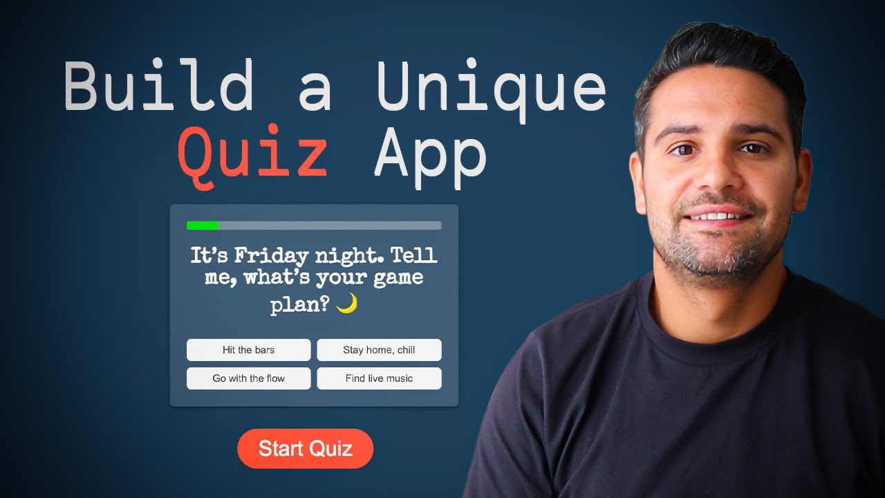 How To Make A Simple Quiz App With Html Css And Javascript Youtube 