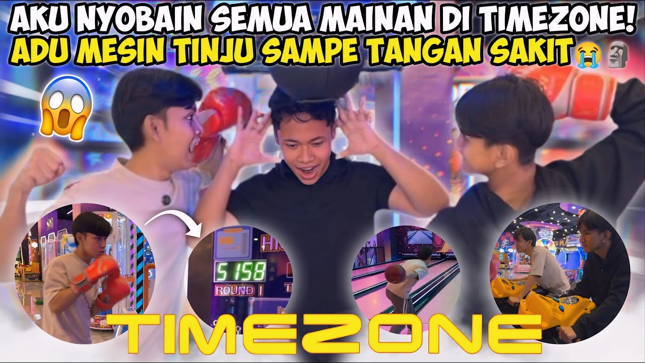 AKU NYOBAIN SEMUA PERMAINAN YANG ADA DI TIMEZONE! DARI MESIN TINJU ...