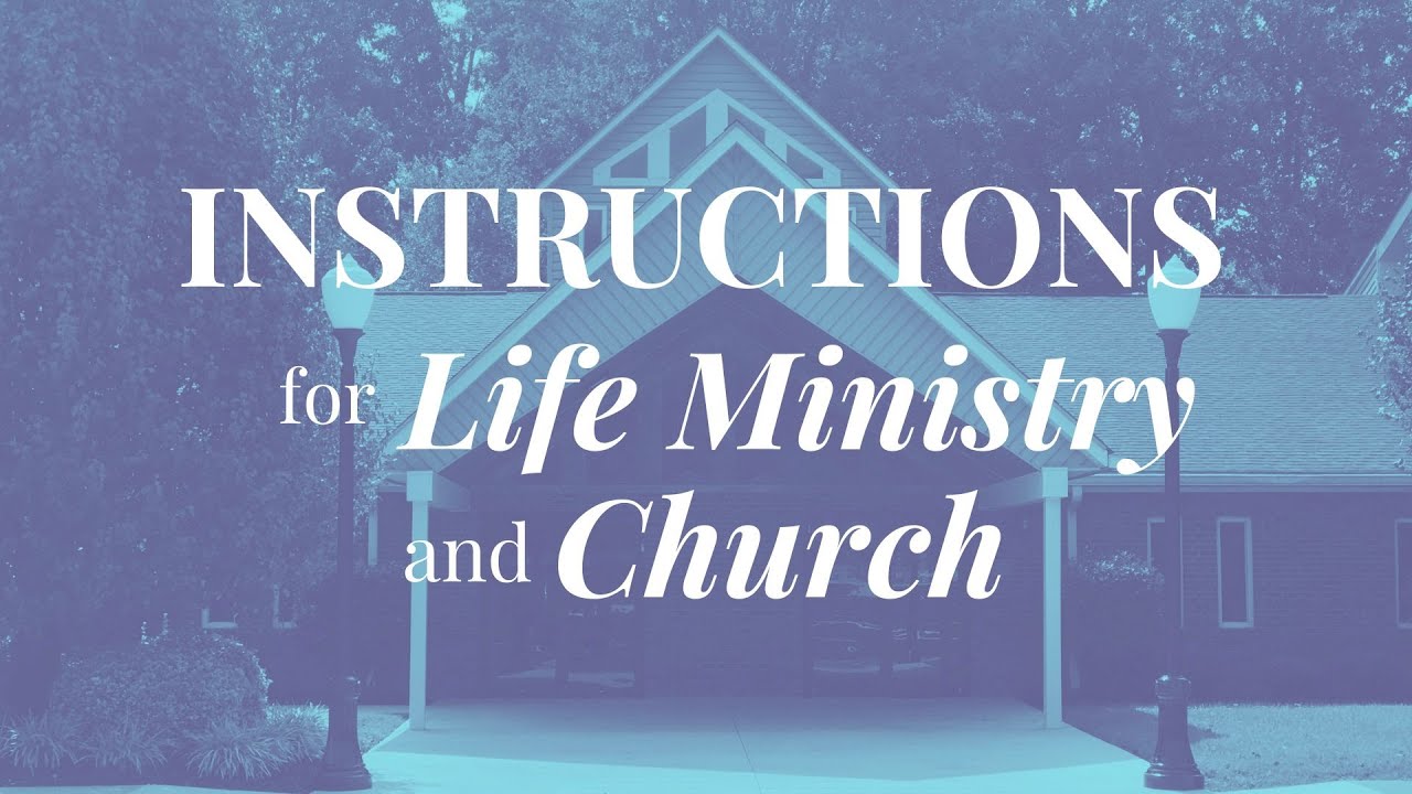 Instructions for Life, Ministry, and Church | Pastor Leon Bible ...