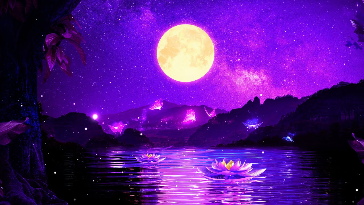 Good Night Music 💜 Deep Tranquil Sleep Music | Calm Healing Relaxing ...