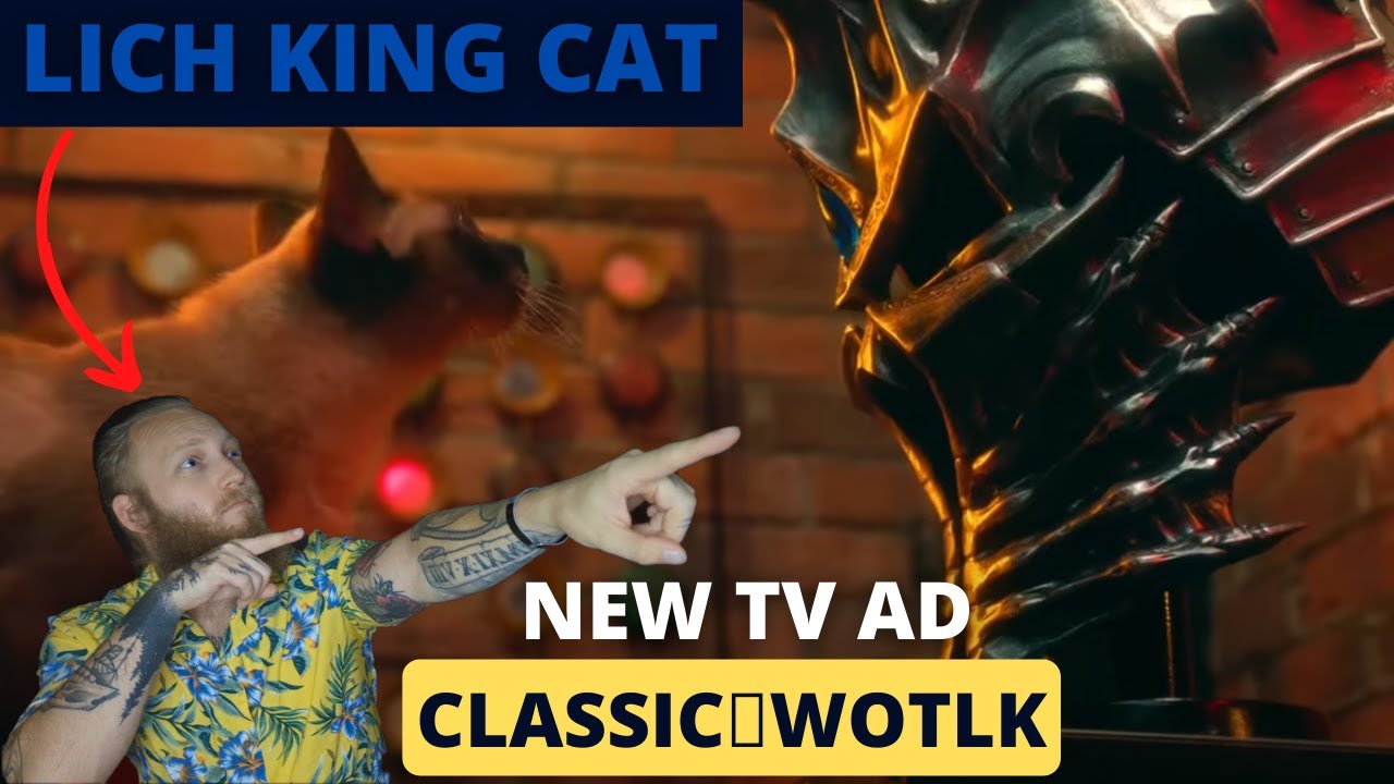 Lich King Cat in New World of Warcraft Tv Ad | Spectral Tiger |WotLK ...