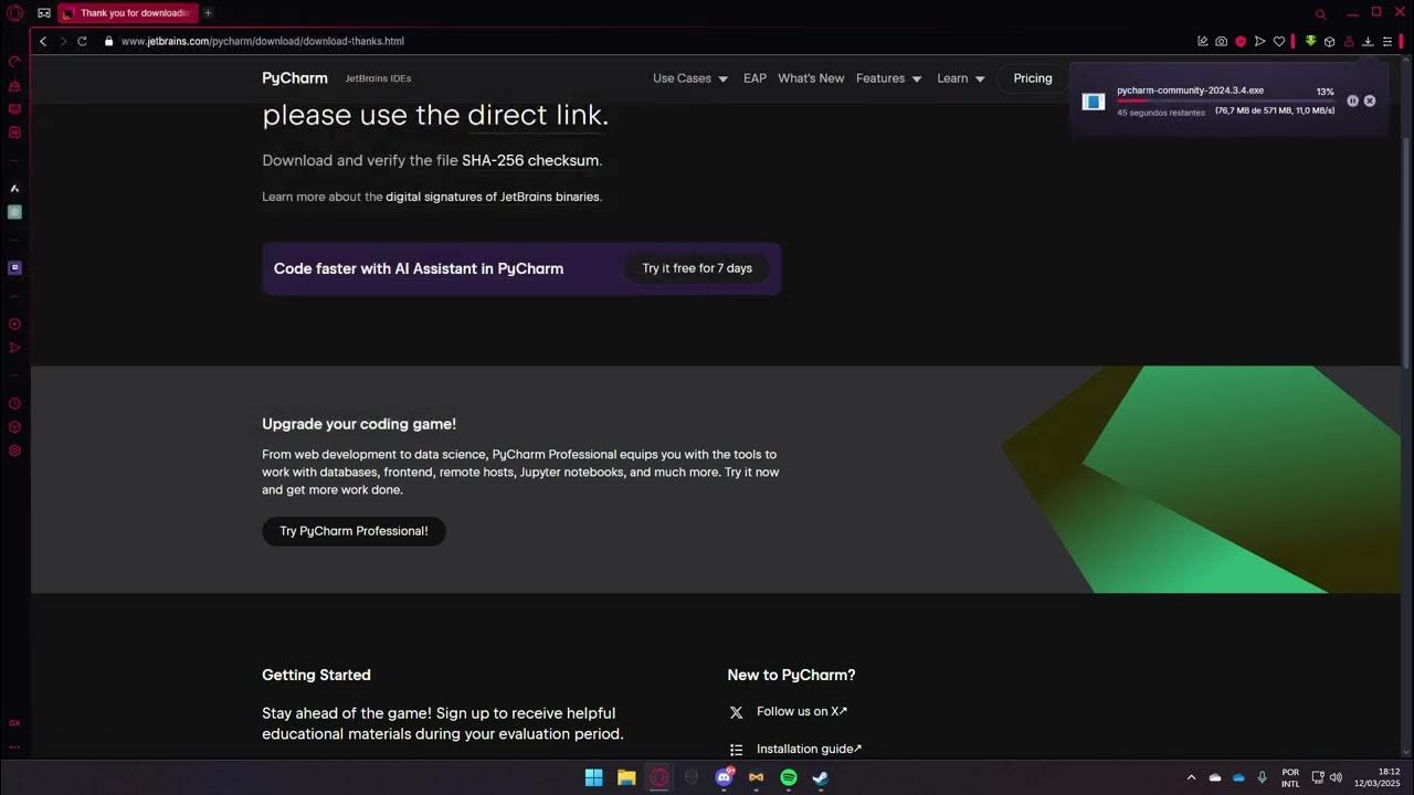 Curso Python - Instalando pyCharm aula 1 - YouTube