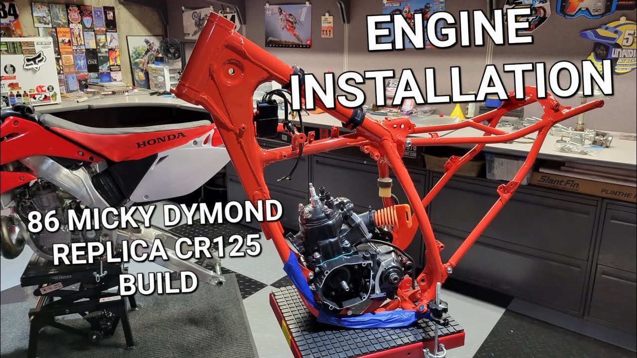 Engine installation 1986 CR125 - YouTube