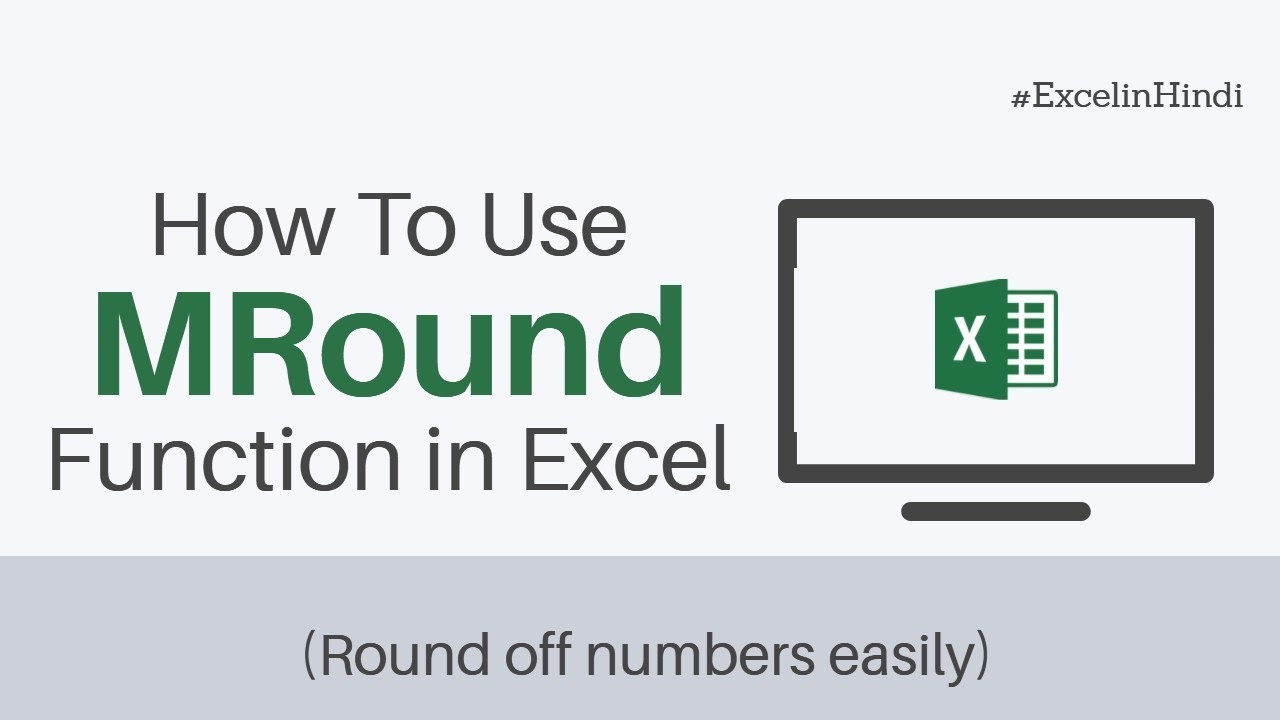 How To Use MROUND Function In Excel Hindi YouTube How To Use MROUND Function In Excel Hindi YouTube