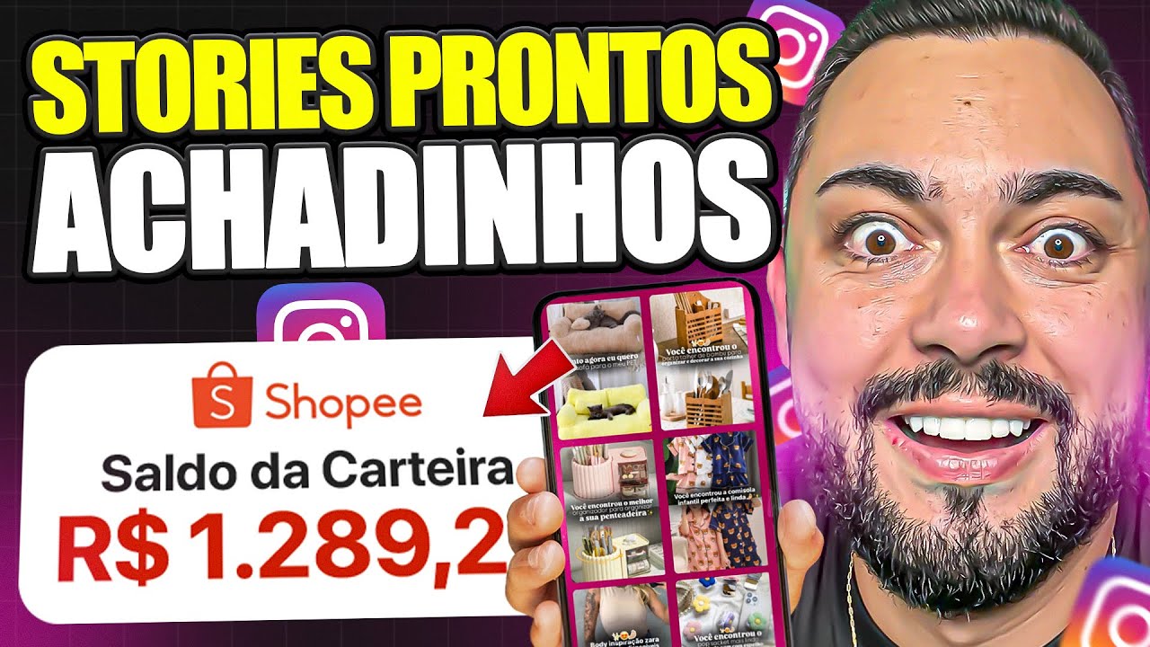 Afiliado Shopee: STORIES PRONTOS DE ACHADINHOS PARA INSTAGRAM - YouTube