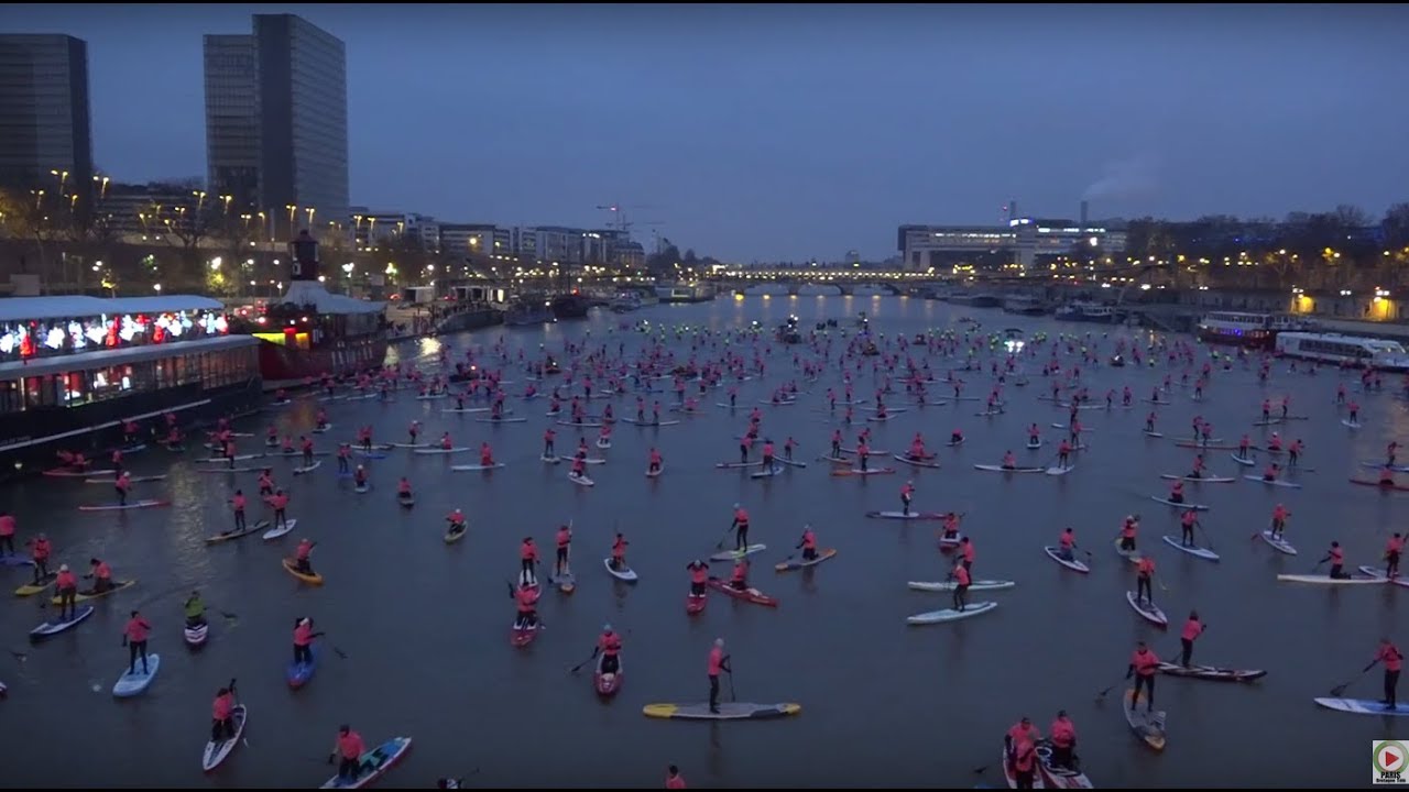 PARIS | 🏄‍♂️ SURFING Sup Paris Crossing - PARIS Bretagne Télé - YouTube