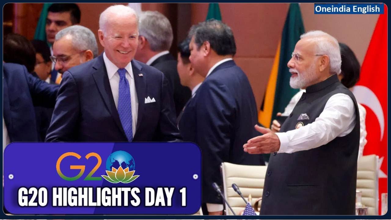 Highlights Day-1 of the G20 Summit | Bharat Mandapam, Delhi, India 2023 ...