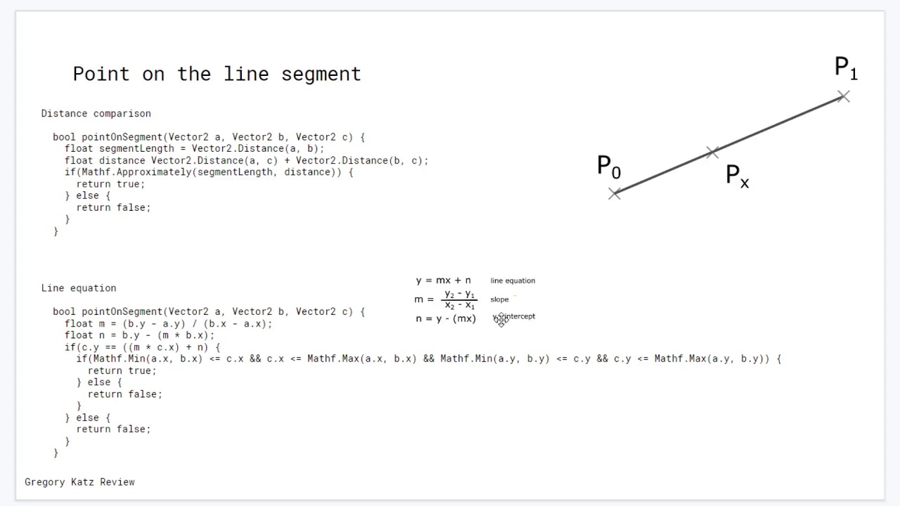 Point On The Line Segment - YouTube
