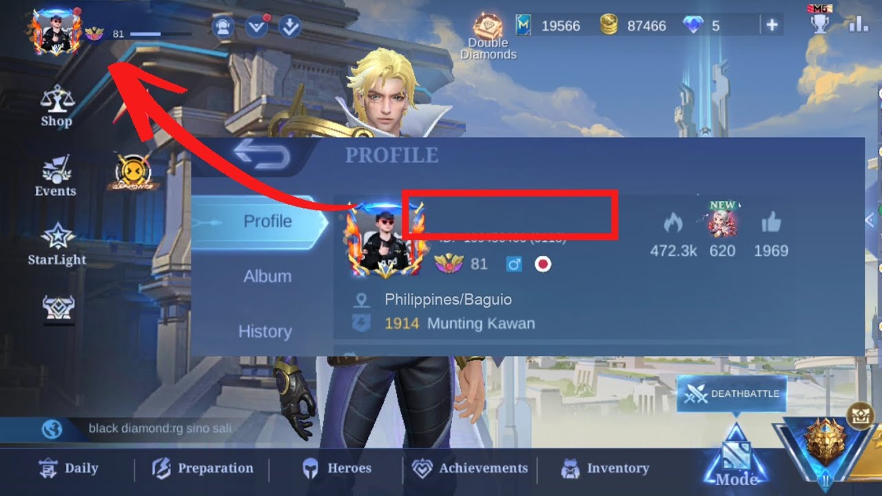 HOW TO MAKE YOUR IGN BLANK/INVISIBLE IN MLBB - YouTube