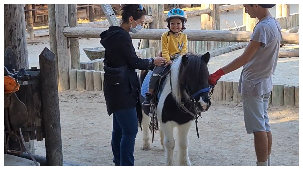 Enes goes Wild Wild West | Pony Ride | Learning to ride | Cowboy for a ...