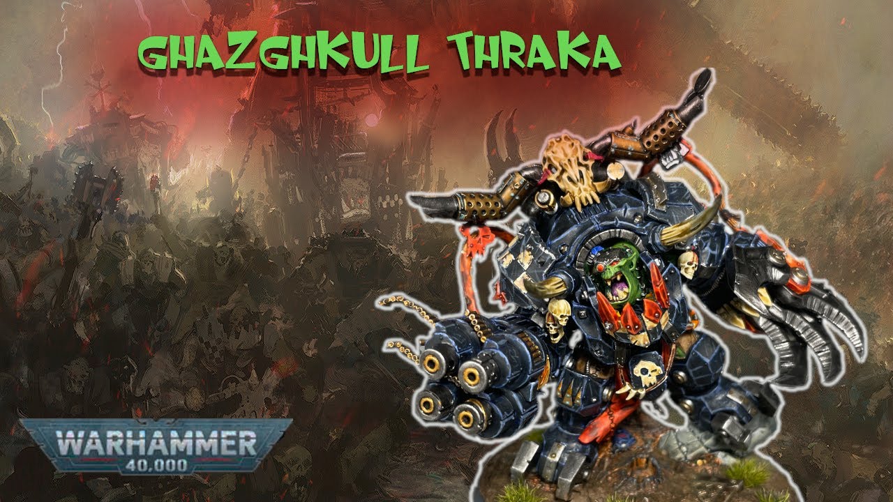 Ghazghkull Thraka- пофарбування мініатюри .Warhammer 40000 - YouTube