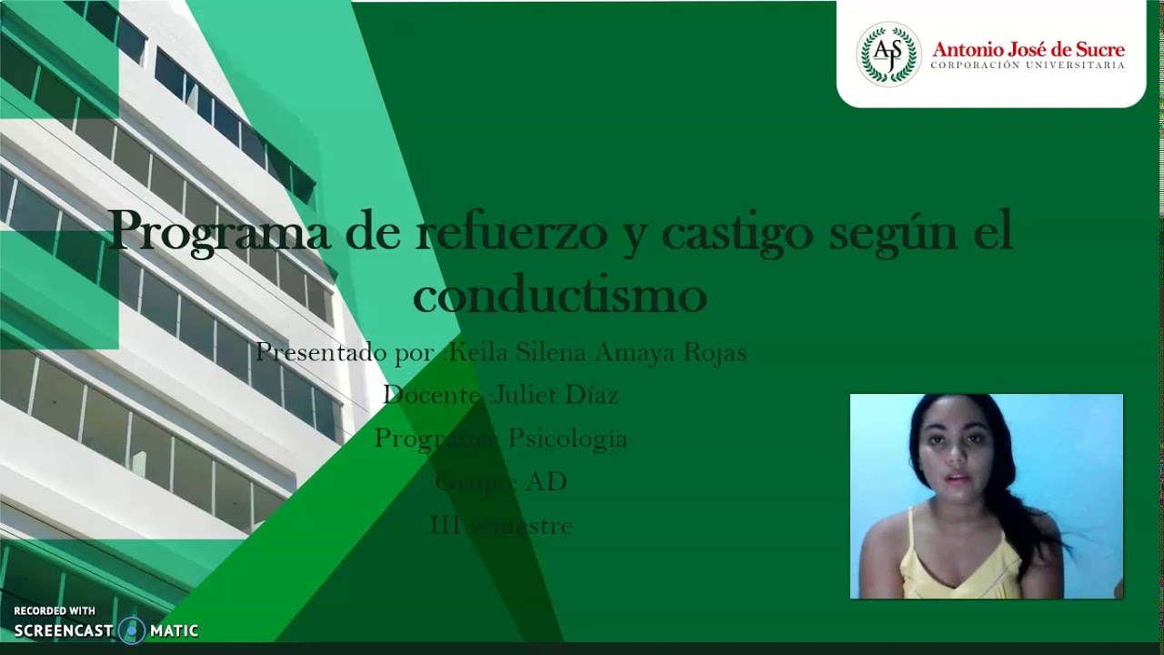 Programa de refuerzo y castigo segun el conductismo - YouTube