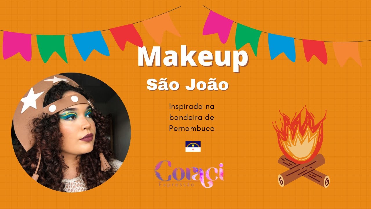 Makeup - Festa Junina (Bandeira de Pernambuco) #maquiagem #saojoao # ...
