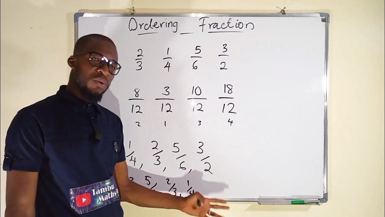 Ordering Fractions - YouTube