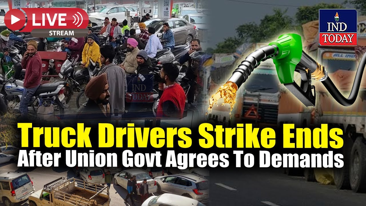 🔴LIVE: Truck Drivers Strike Ends After Union Govt Agrees To Demands ...