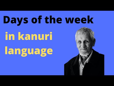 Days of the week in kanuri language - YouTube