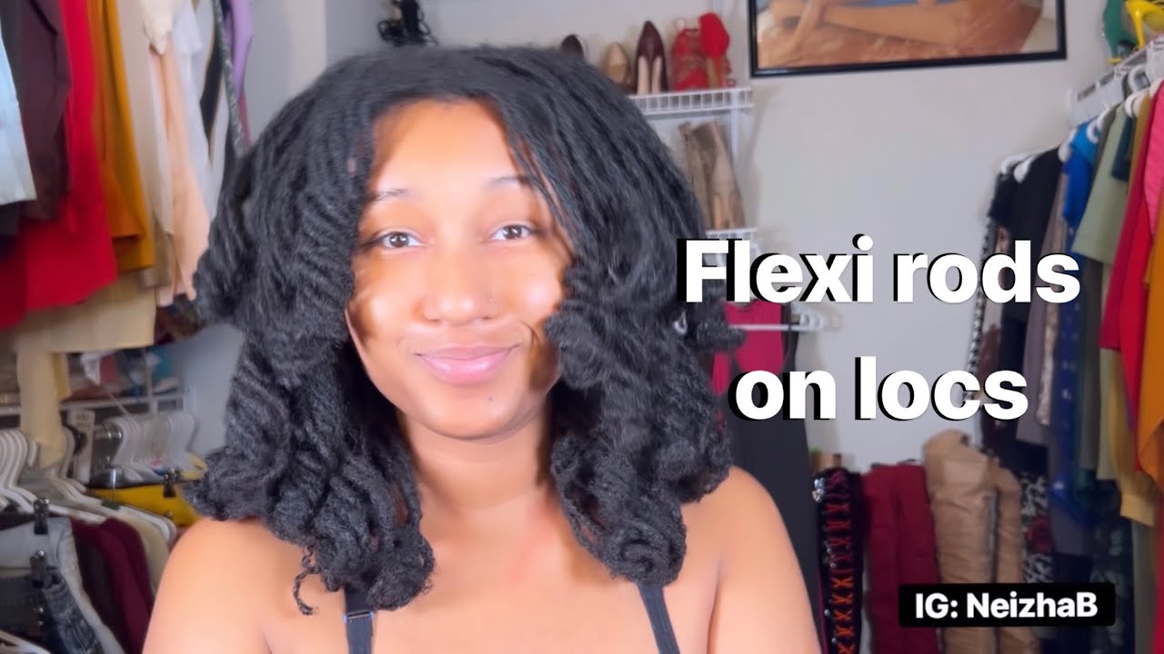 Take my flexi rods out with me! Micro locs - YouTube