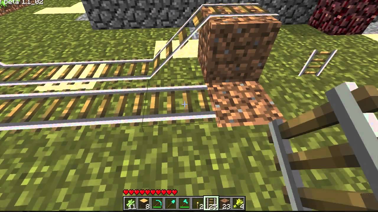 How to Make a Minecraft Minecart Booster - YouTube
