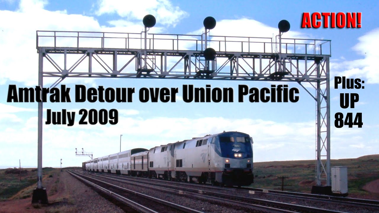 July 2009 Amtrak Detour over Union Pacific, UP Cheyenne Frontier Days ...