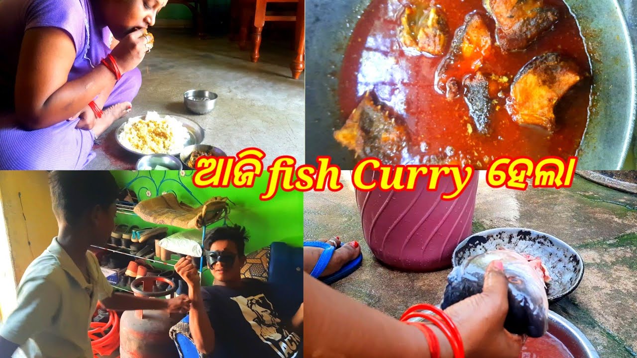 Desi Fish 🐟 Curry Cooking |Full testy Eating and Vlog Video |@sanbarsha ...