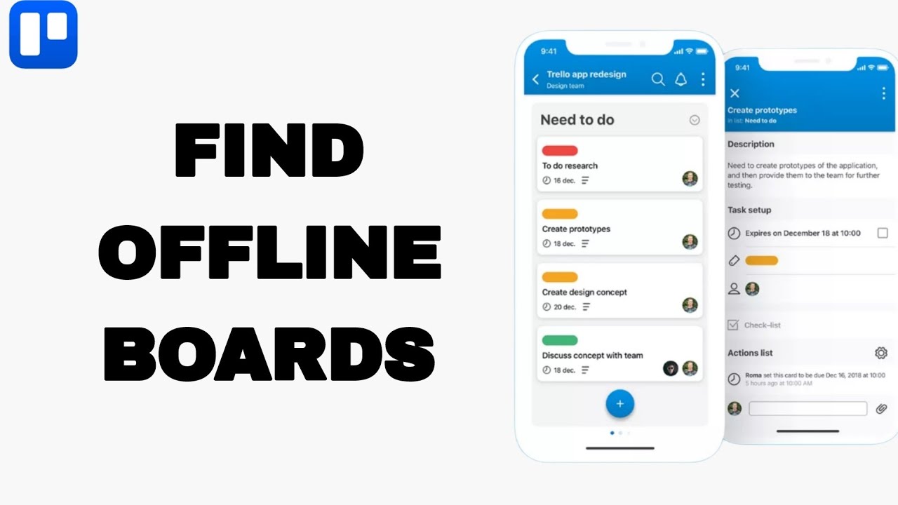 How To Find Offline Boards On Trello App - YouTube