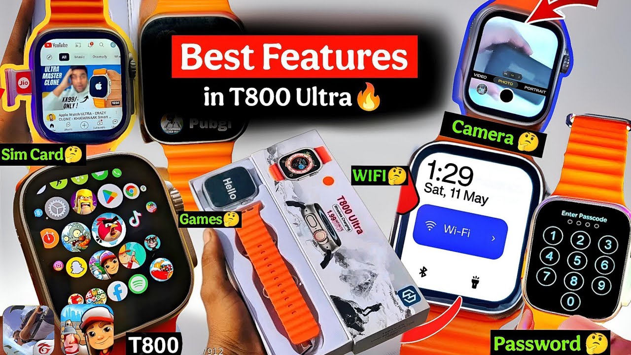 Best Features in T800 Ultra review🔥| T800 Ultra All Functions Review🔥 ...