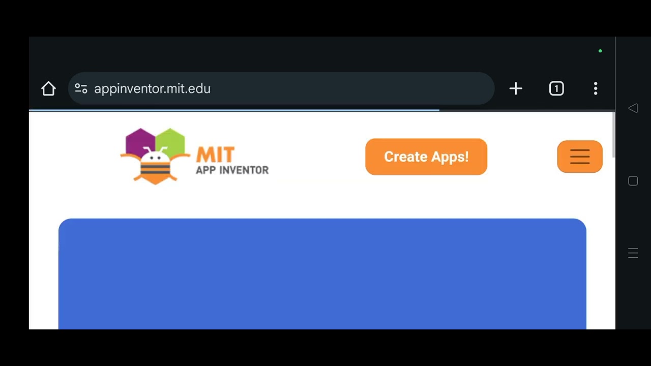 How to login in MIT App Inventor to create Apps. - YouTube