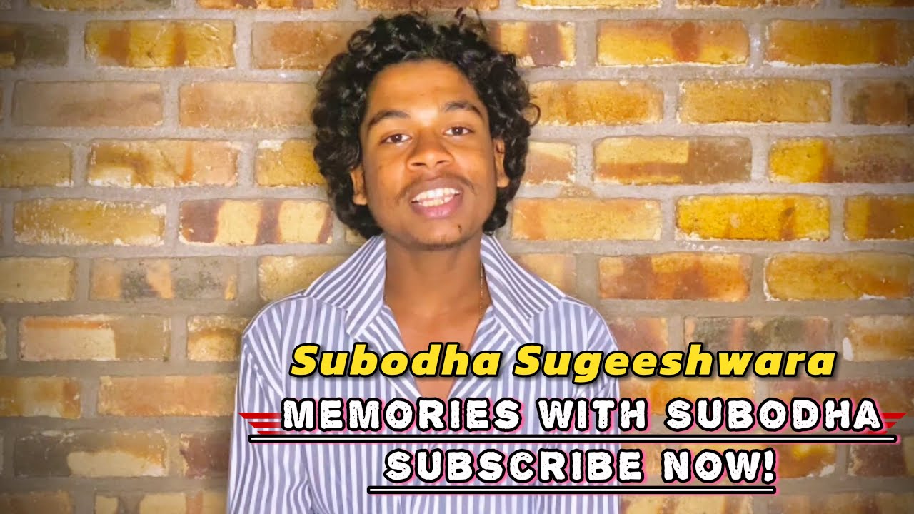 Memories With Subodha Intro | Sugeesh | Subodha Sugeeshwara | Vlogs | Traveling - YouTube