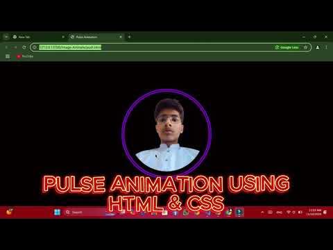 Create a Smooth Pulse Animation with HTML & CSS | Easy CSS Animation Tutorial | Farhan Code ...
