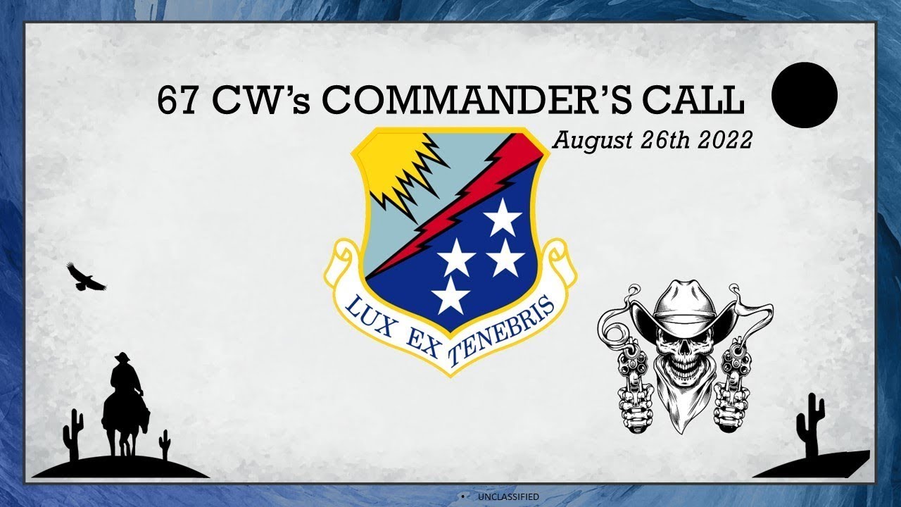 67 CW 3rd Quarter 2022 Commander's Call - YouTube