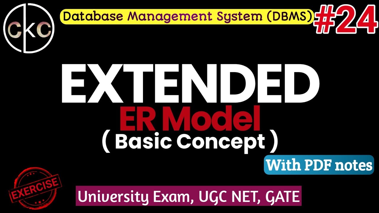 Extended ER Model Feature | Enhance ER model | EER model - YouTube