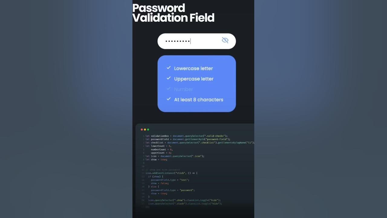 Password Validation Foryou Coding Webcode Python Programming Htmlcssjs Css Viral Youtube