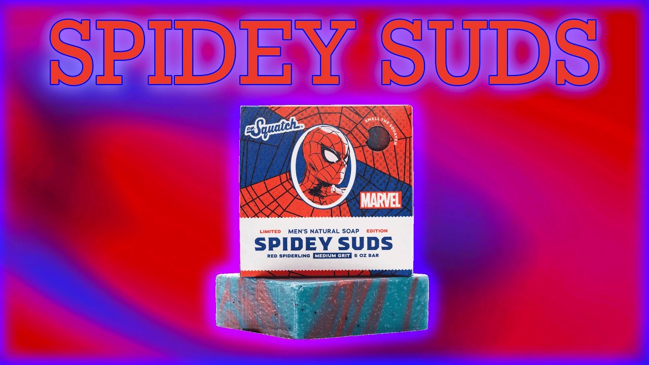 Be Amazed | SPIDEY SUDS | Dr. Squatch Spiderman Soap Review - YouTube