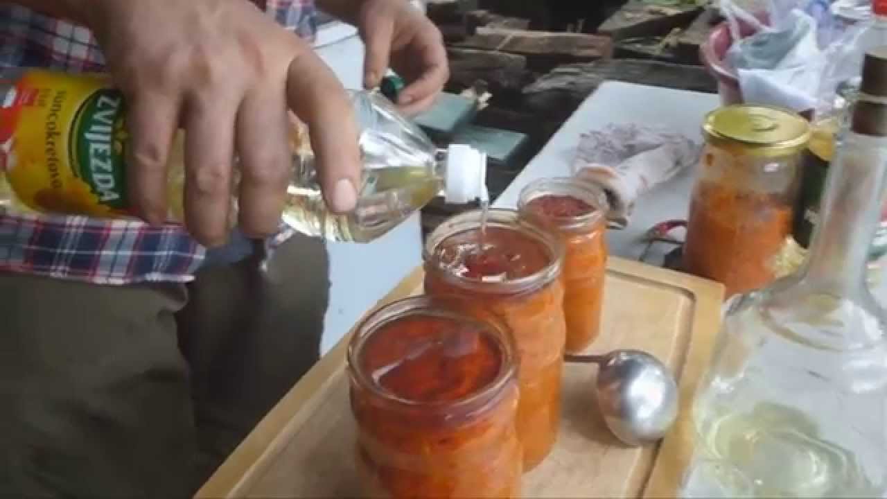 Traditional Cooking - Making Ajvar in Serbia - YouTube