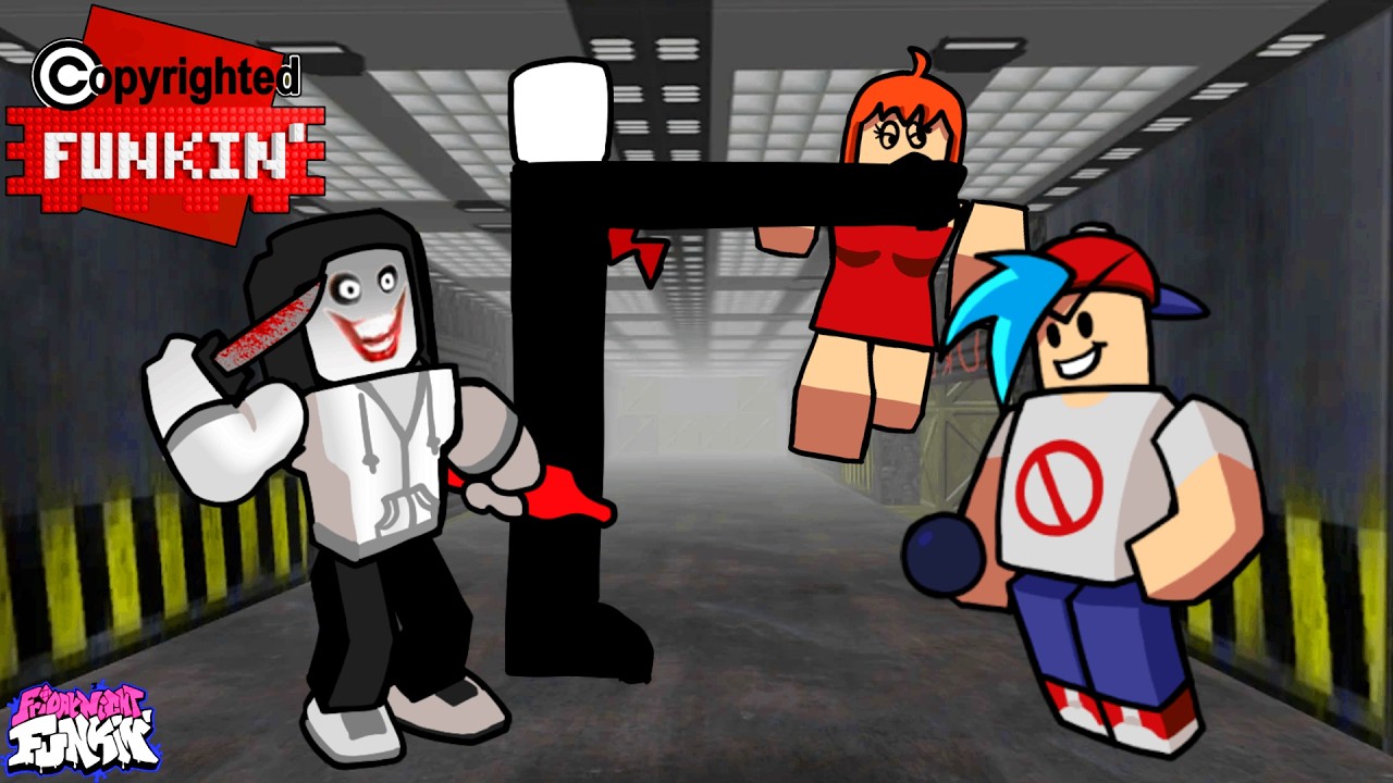FNF: Boyfriend VS Jeff the Killer in Area 51 Roblox // Copyrighted ...
