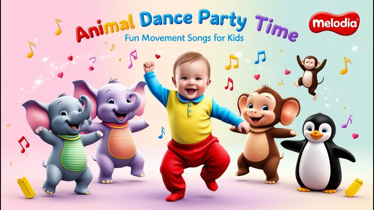 Animal Dance Party Time - Fun Movement Songs for Kids | Interactive ...
