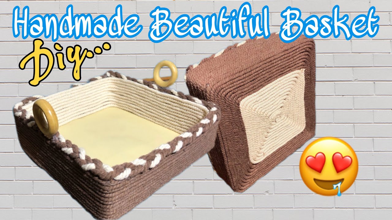 Diy basket | ide kreatif dari kardus ~ cardboard box idea #diy # ...