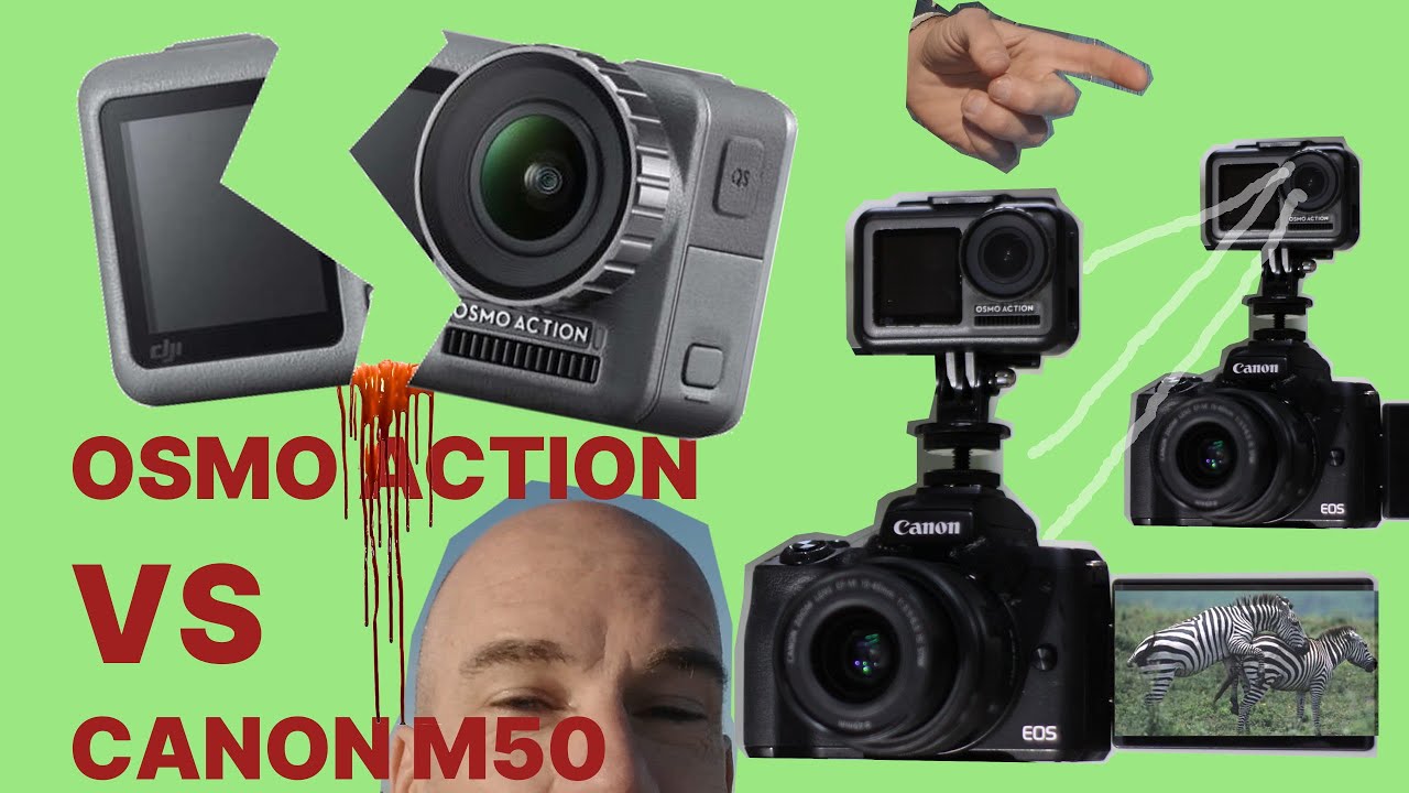 DJI OSMO ACTION vs Canon M50 - YouTube