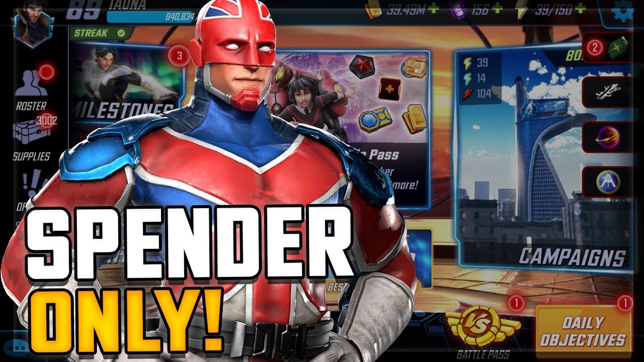 Captain Britain WHALE ONLY! Boundless says F**K Free To Play! - Marvel ...