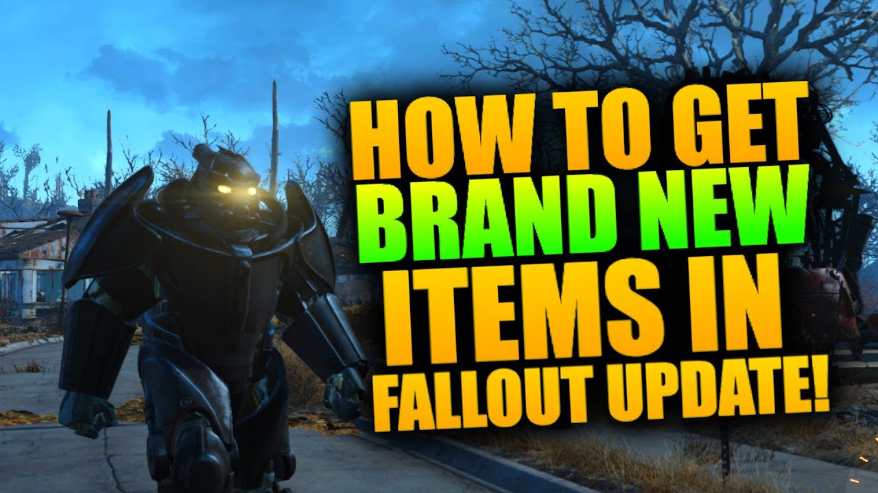 How to GET ALL NEW WEAPONS, ARMOUR AND ITEMS in the NEW FALLOUT 4 ...