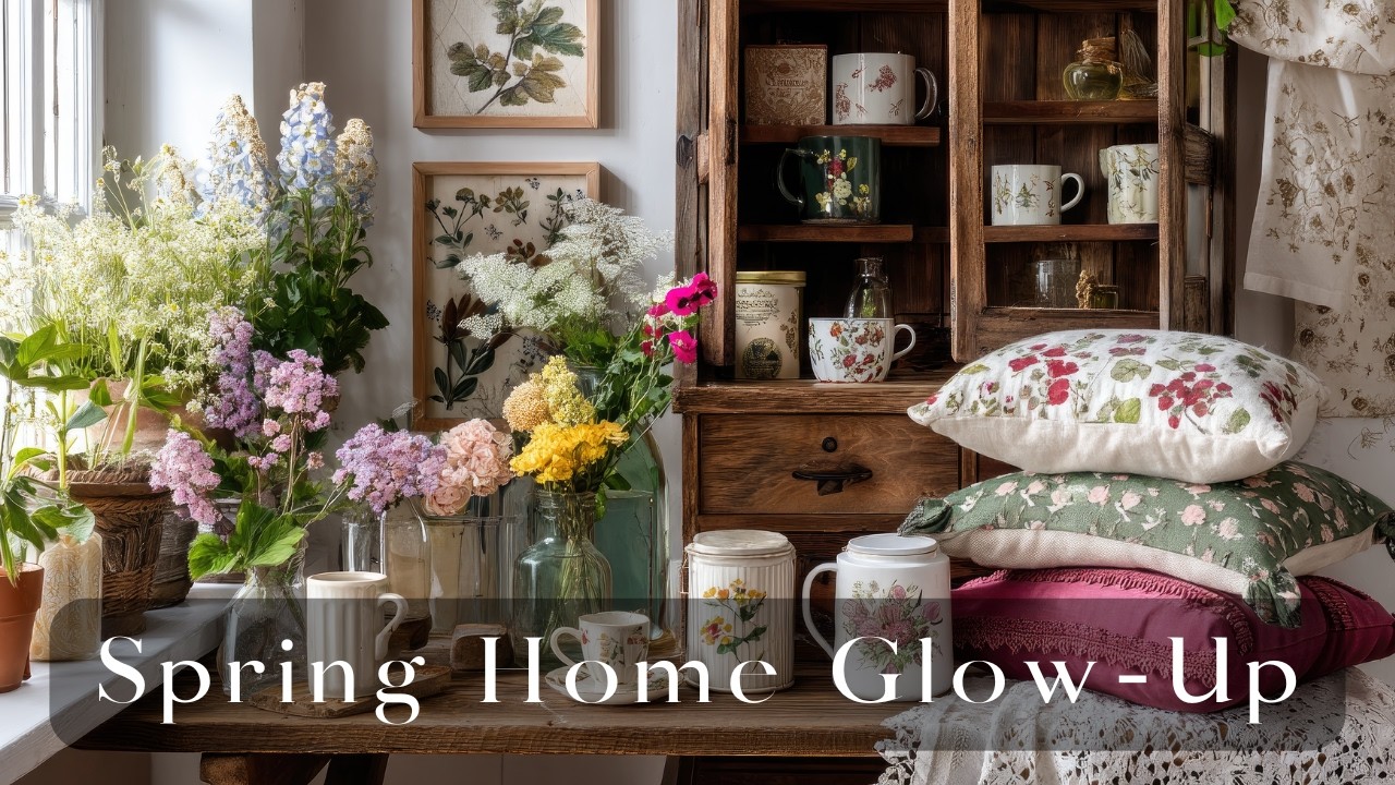Cozy Spring Cottage Decor Ideas 🌿| Vintage Farmhouse Style for Small ...
