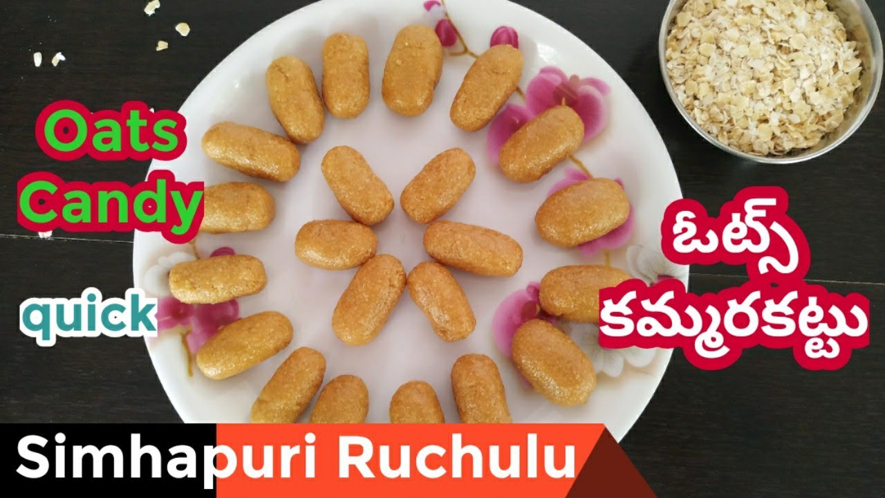 Oats candy/ Oats recipe/ Kids snack recipes/ weight loss recipe - YouTube