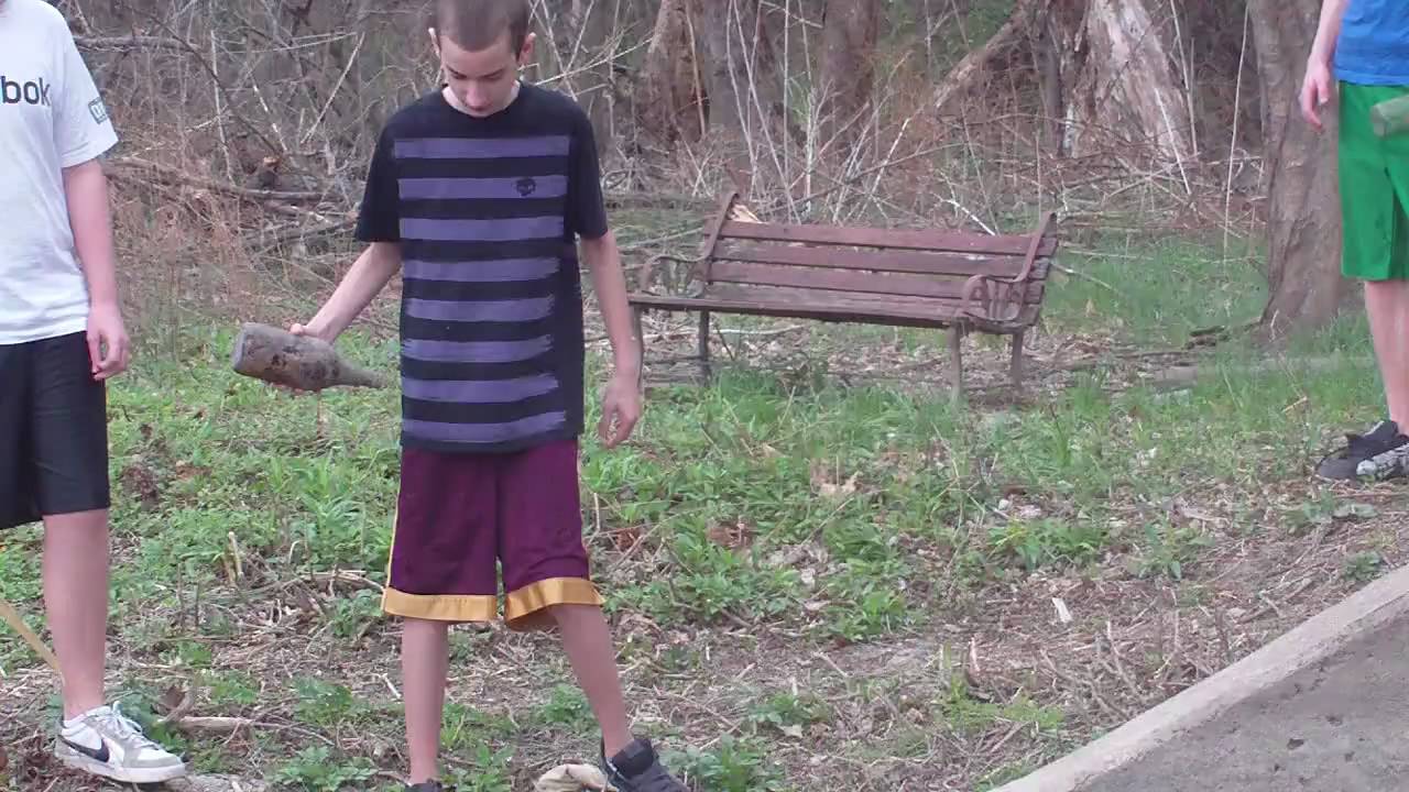 throwing beer bottles - YouTube