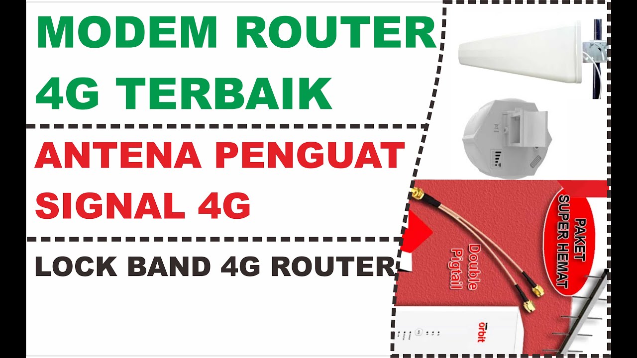 Modem wifi 4g-antena penguat signal 4g-lock band 4g - YouTube